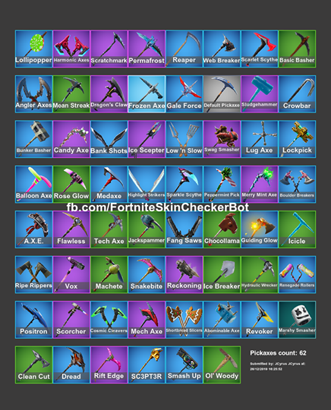 Selling - FA-Rare Fortnite Account. OG, OLD, rare skins, mint & candy ...