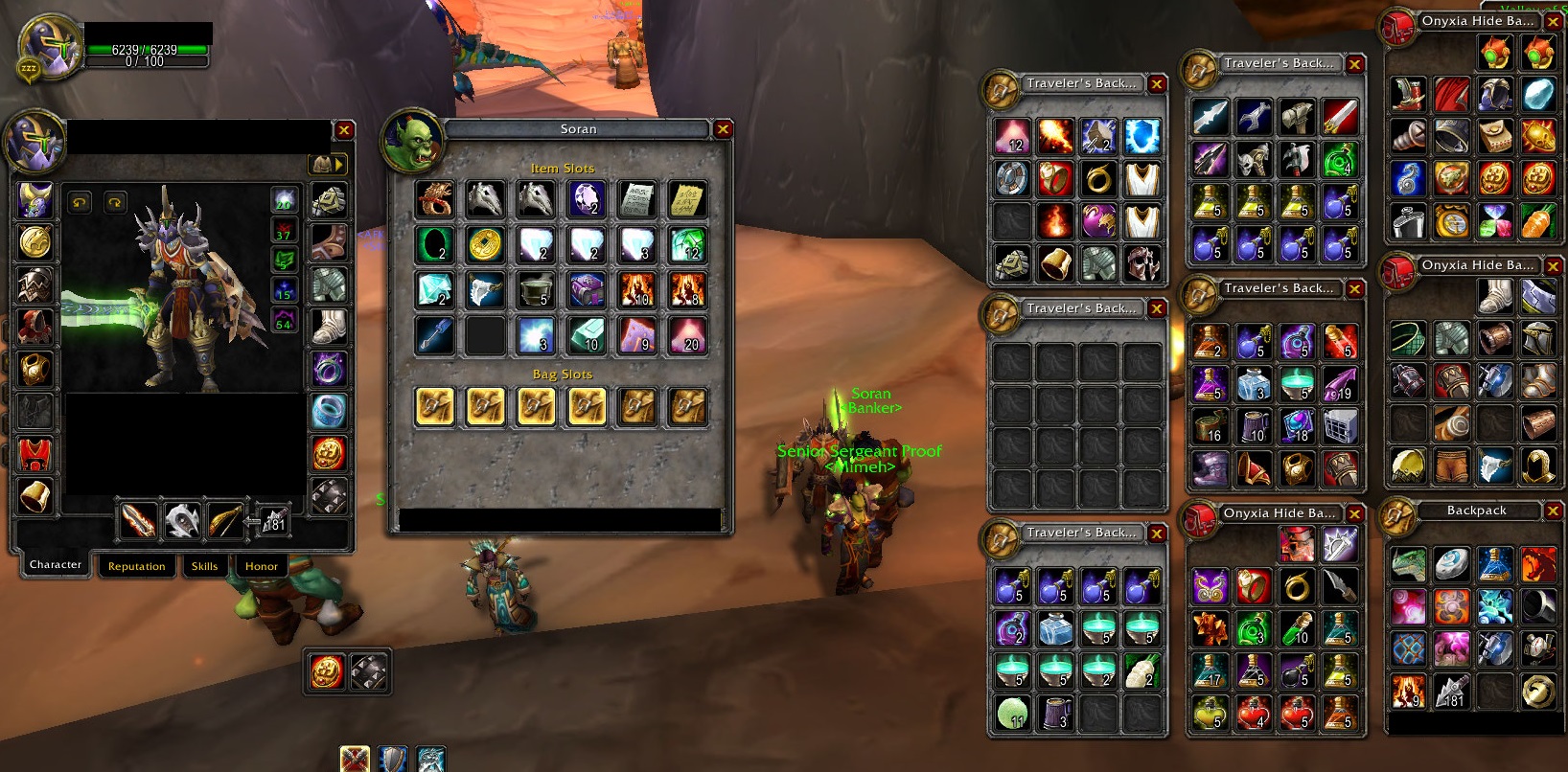 SOLD - ⭐Firemaw Insane Geared Undead Warrior Hand of Ragnaros ...