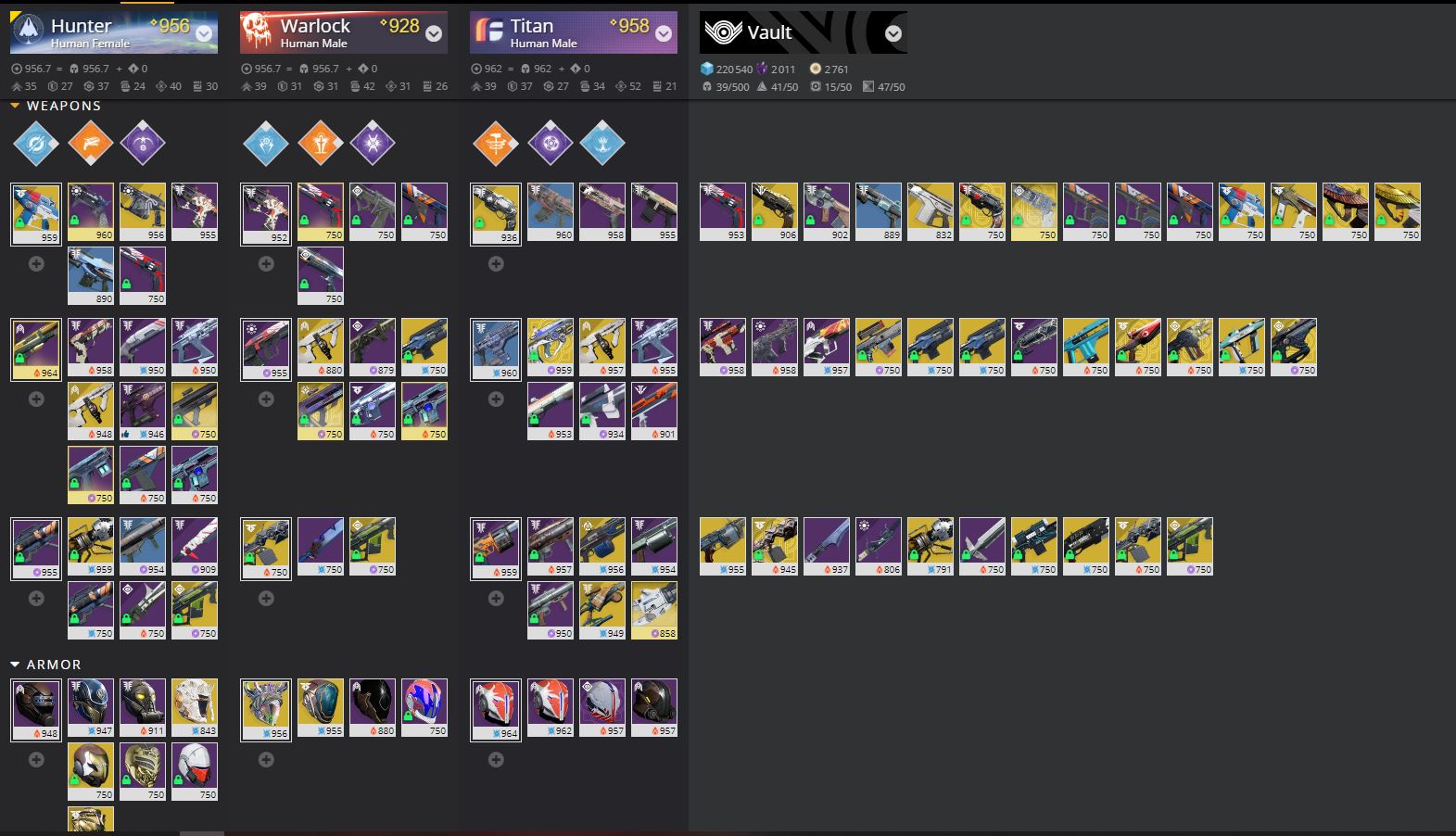 SOLD - Destiny 2 Year 1 (beta) account / 90 exotics/ unobtainable ...