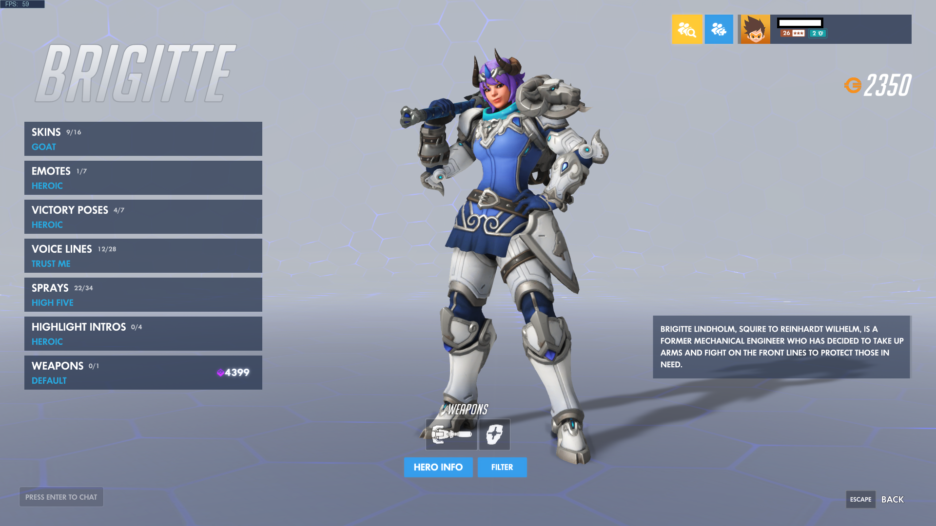 SOLD - (Atlantic-Pacific-Zen-Nakgi-Goat Brig-GrayOverwatch skins ...