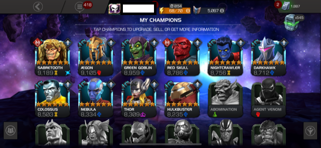 MCOC Very Solid ACCT - God tier champs | EpicNPC Marketplace