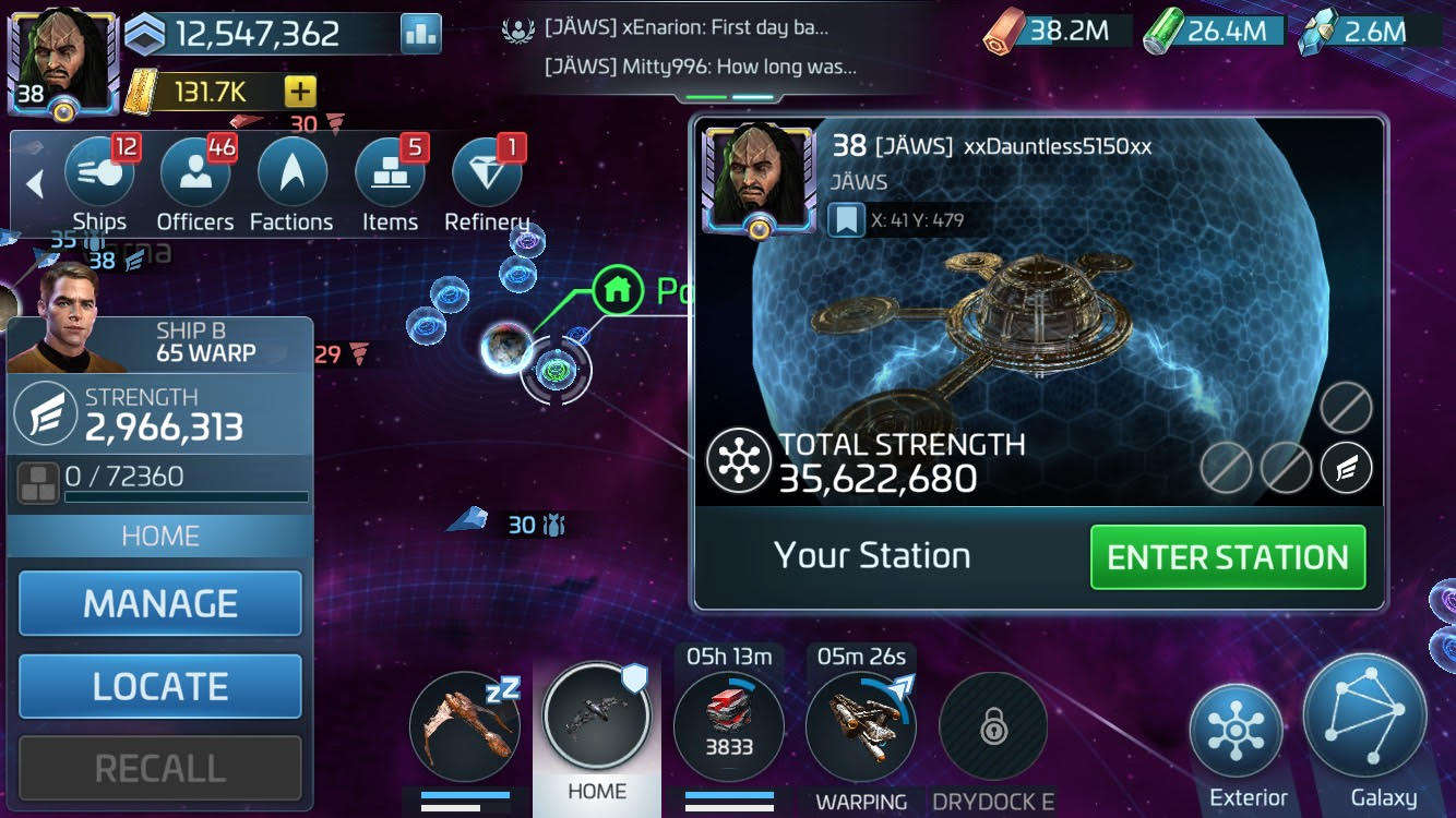 Selling STFC lvl 38 account Huge power and tri faction- price lowered ...