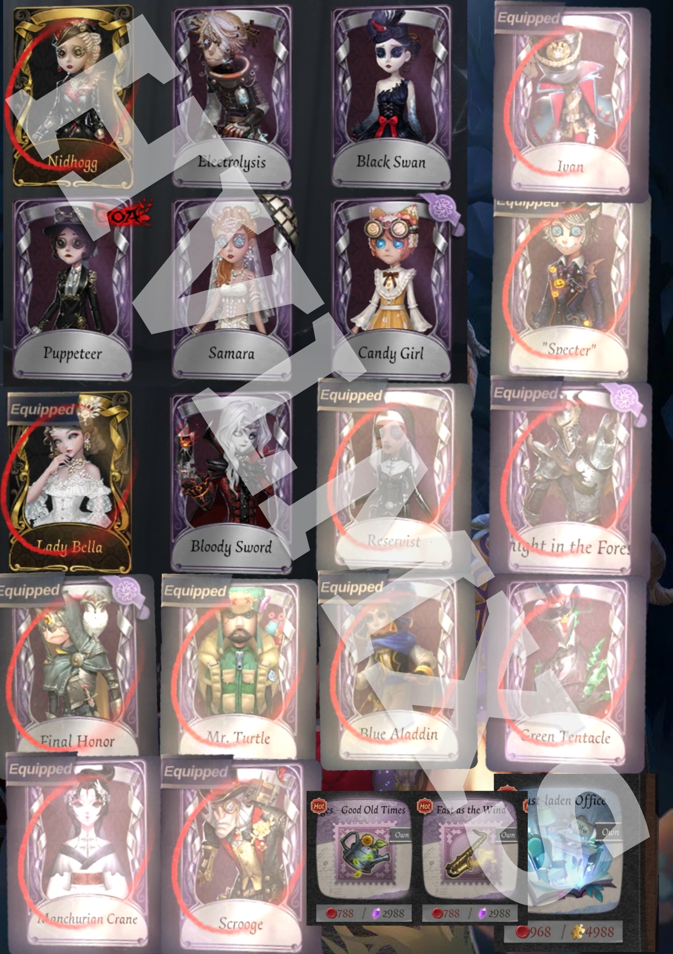 Trading - LF Trickster/Exorcist and a skin from the idv x Edward Scissorhands crossover ...