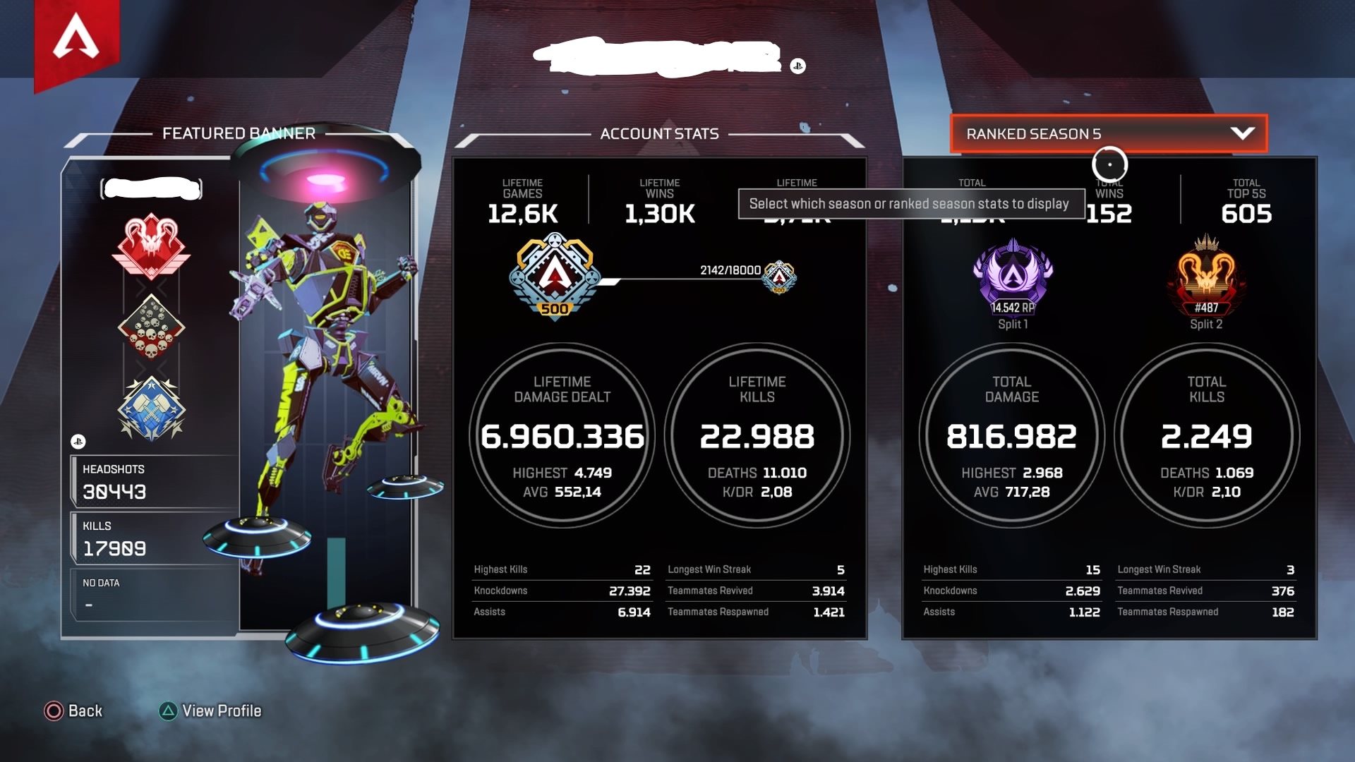 SOLD - Apex Account PS4 Triple badge predator , S2 and S5(Trail ...