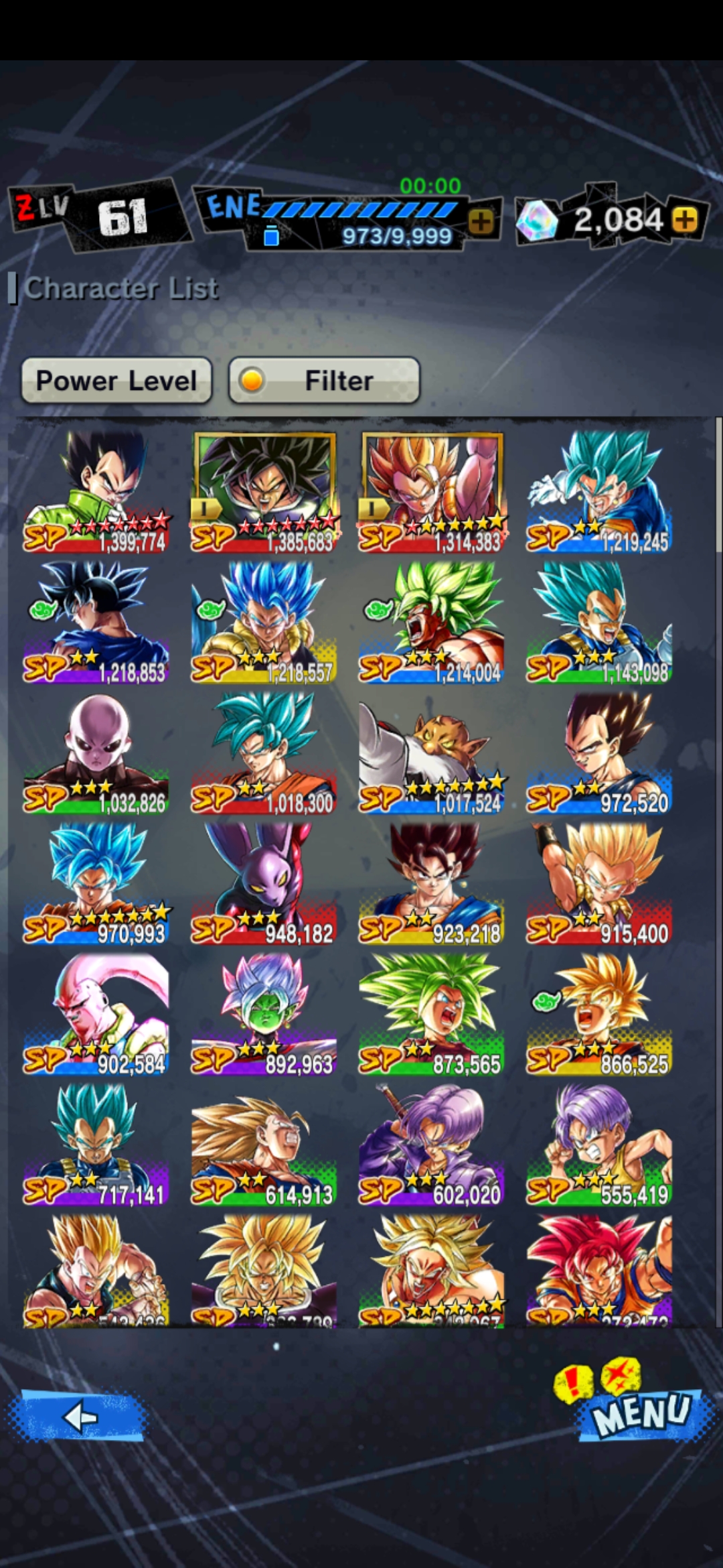 Selling - DBL acc with Lf Gogeta blue Lf Vegito blue Ui Goku Lf Broly ...