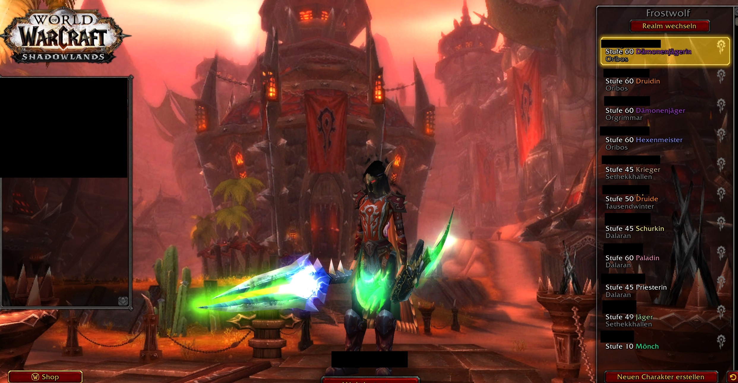 Selling - Blizzard account EU pvp horde classic T3 Warlock ScarabLord ...