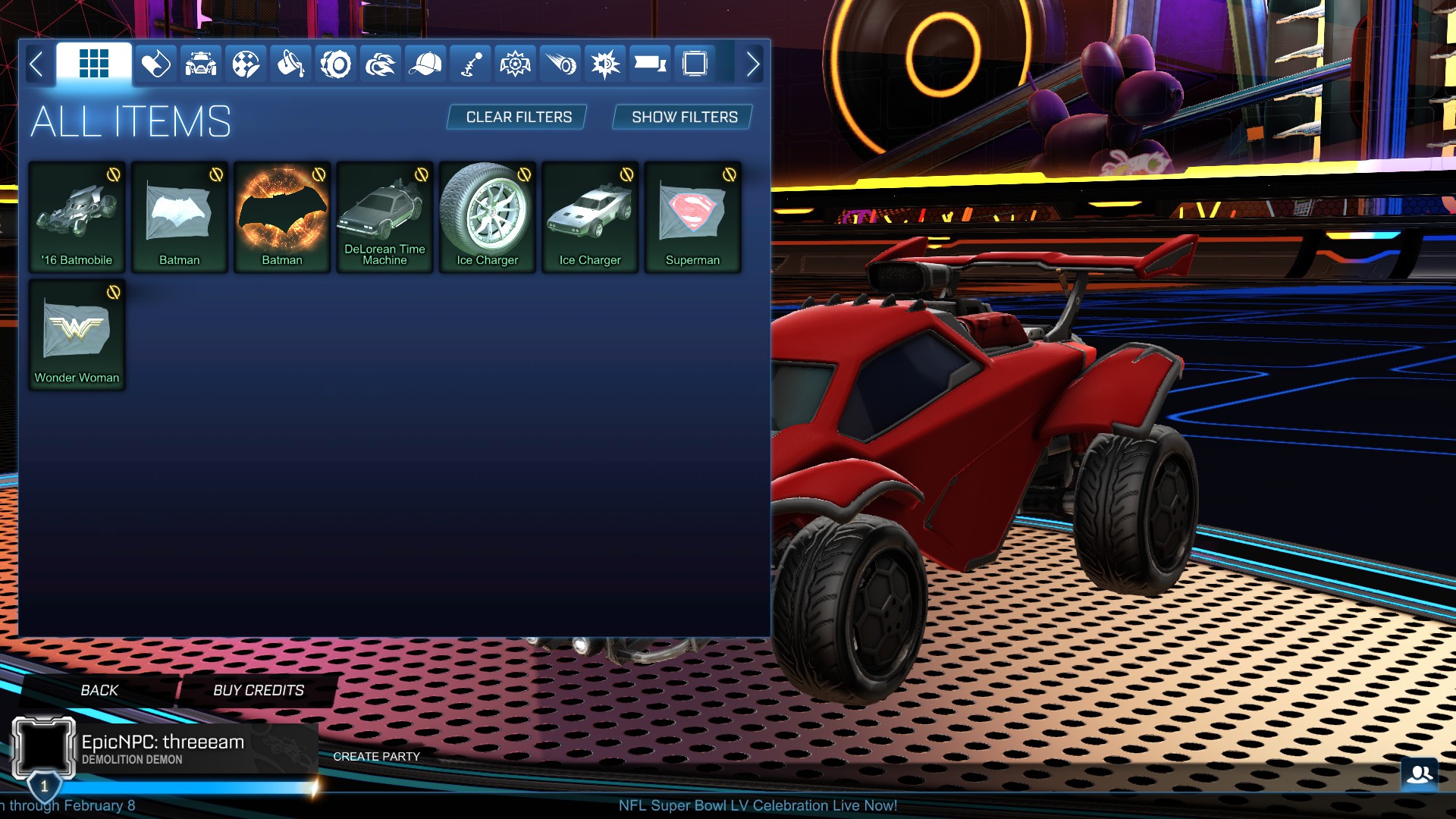 Selling - Steam Rocket League Account Original Batmobile/2x GC Title ...