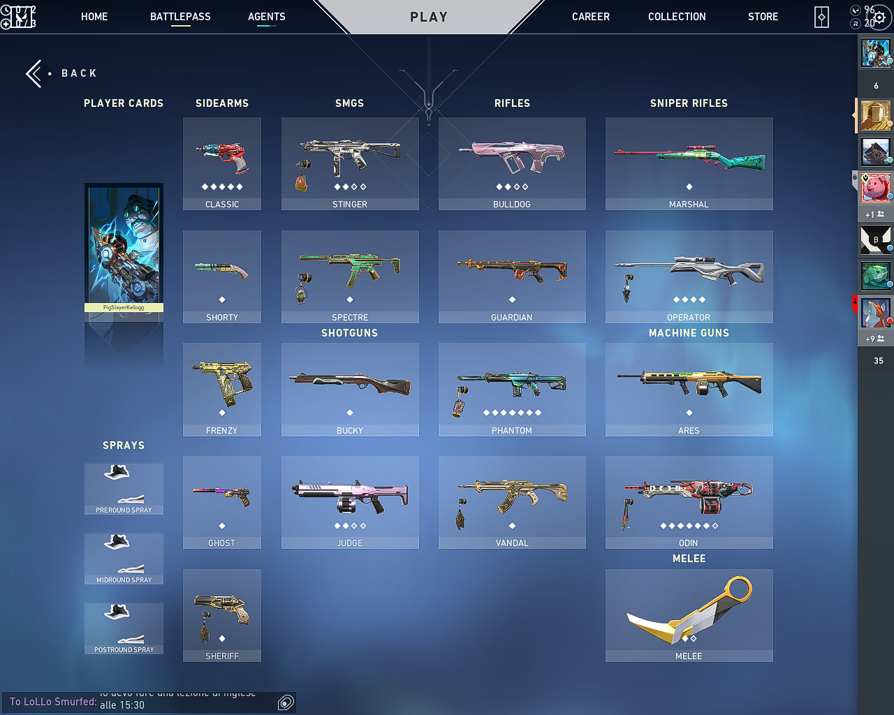Selling valorant radiant account 2 shopped knifes and many other skins ...