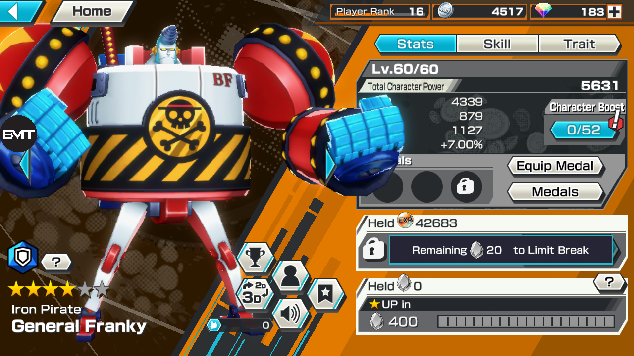 Selling - OPBR New Luffy, Robot Franky Ace/Marco 20€ | EpicNPC Marketplace