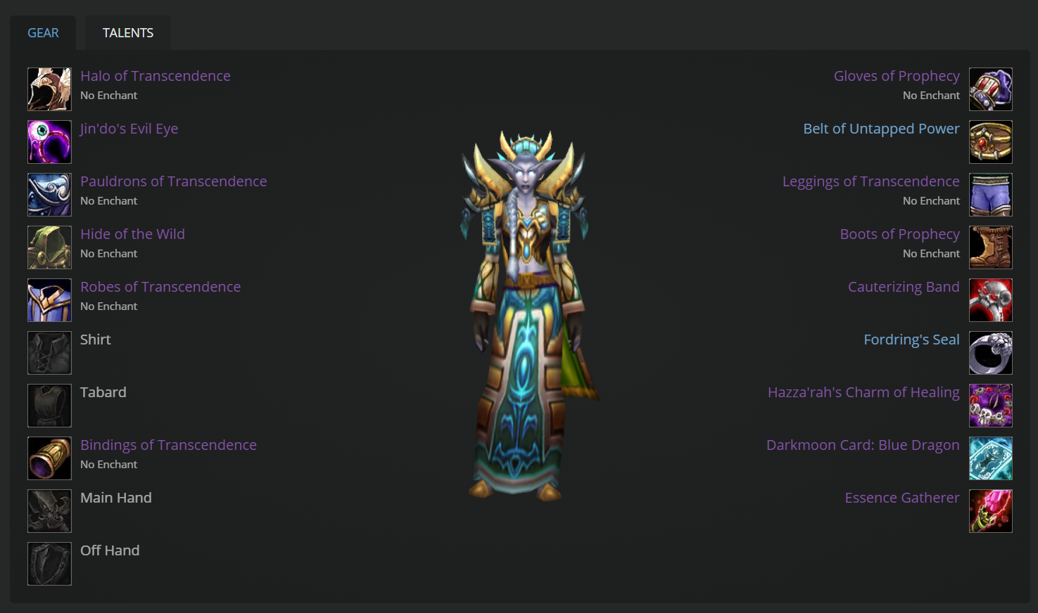 Selling - Alliance - 60 T2 Priest w/ ZG Raptor & 60 Druid T2 - Blameaux ...