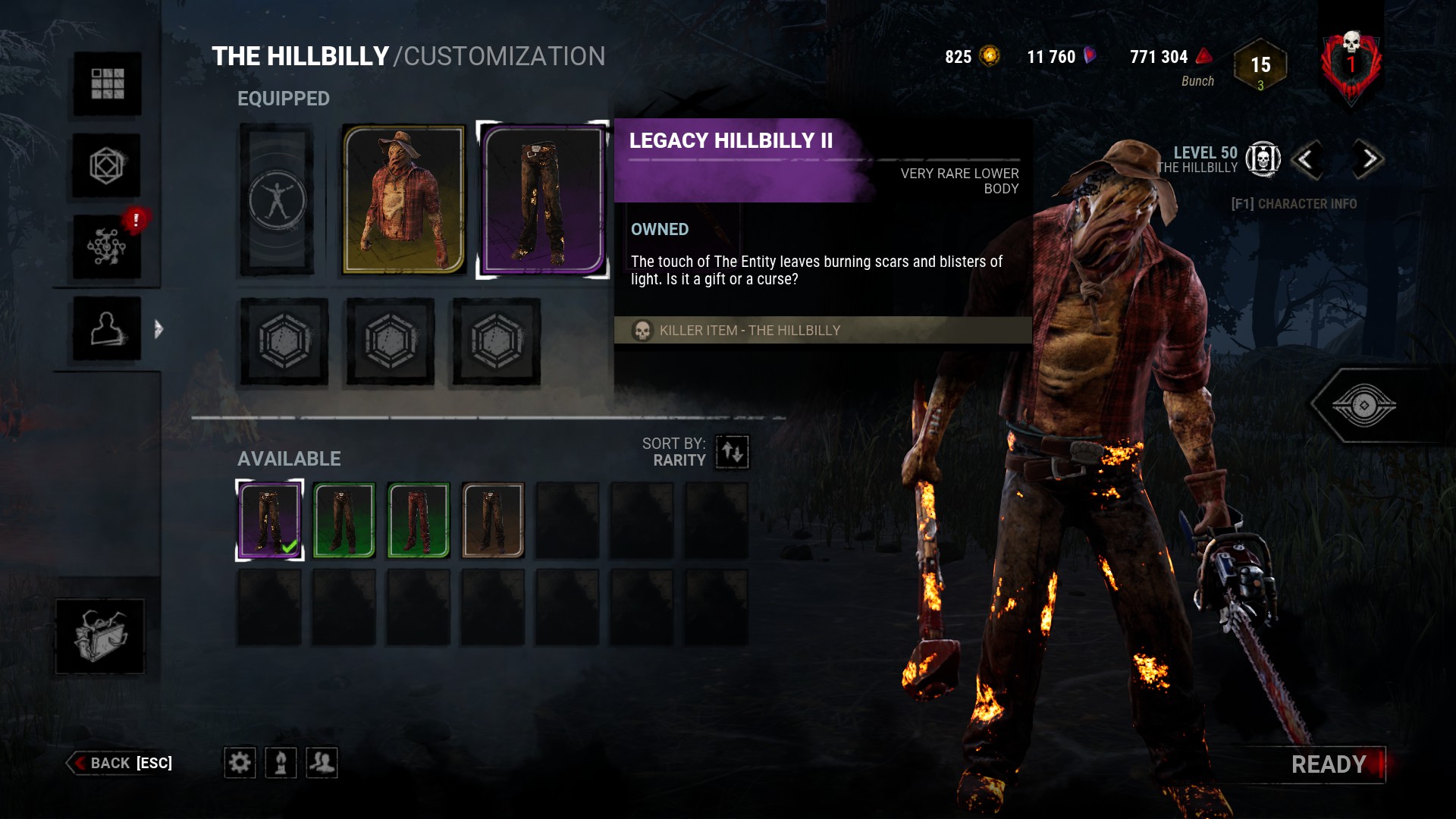 SOLD - DBD Legit Legacy L3 Jake/ L2 Hillbilly/ L1 Meg/Claudette ...