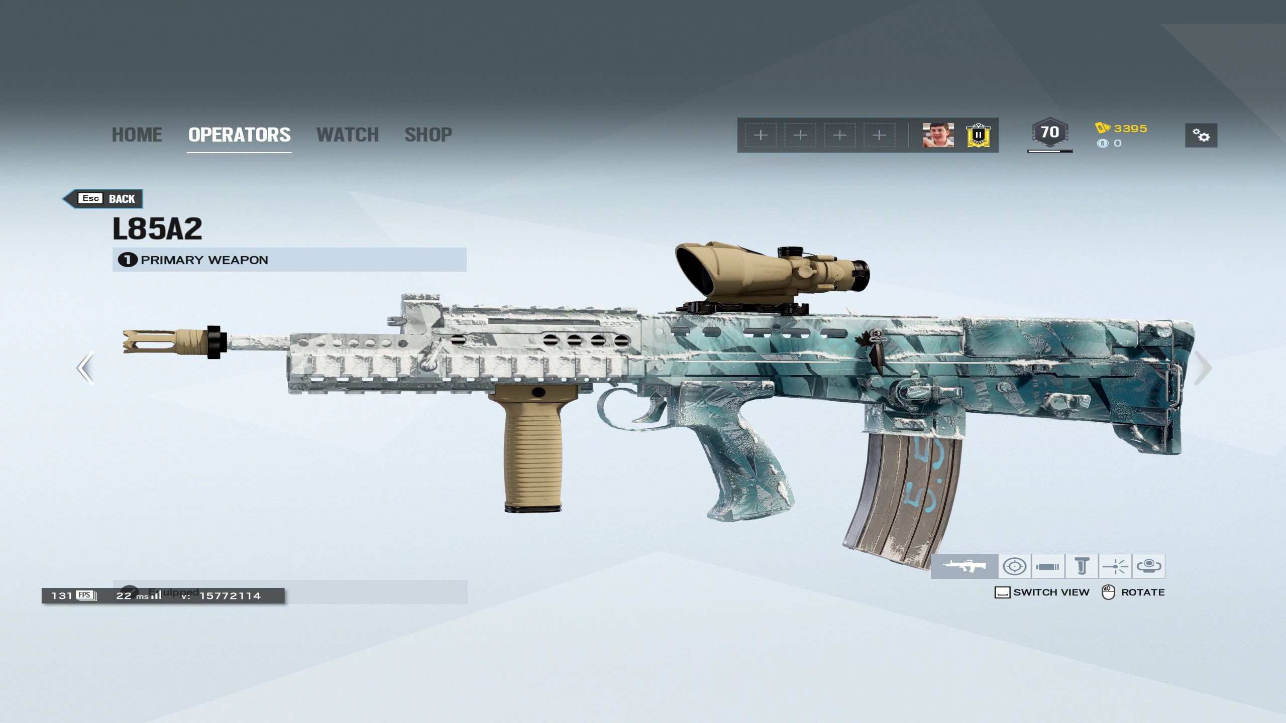 Selling - PC Level 70 - Plat 3 - L85A2 Black Ice - 40$ Price Negotiable ...