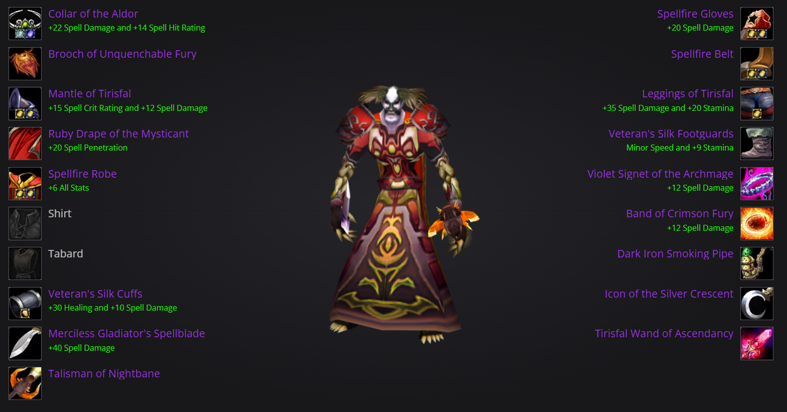 SOLD - Horde mage,BiS/pre BiS pve/pvp mage, 2 t5, full S2 offset farmed ...