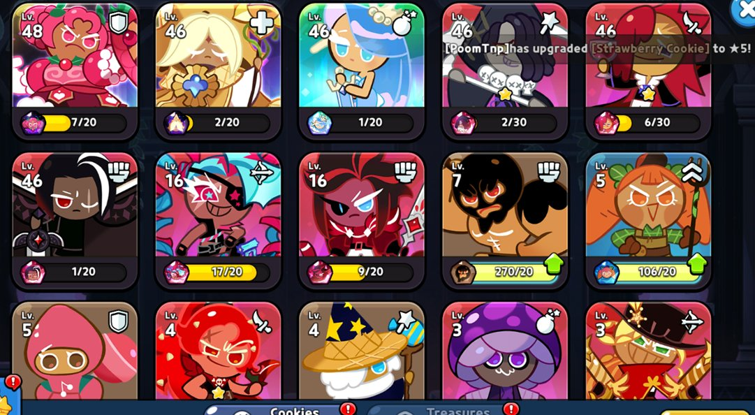 SOLD - Mid game acc, with all the ancient/ legendary cookies, and 22 ...