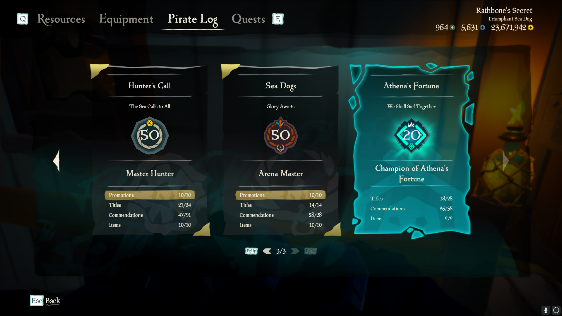 Selling - sea of thieves Maxed acc - OBSIDIAN 6 pack + old and rare ...