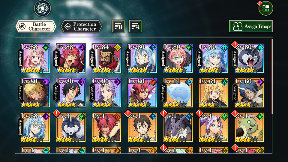SOLD - [NA] Mid Game 13 SSR: Diablo + Shion + [P]Shion + Dark veldora ...