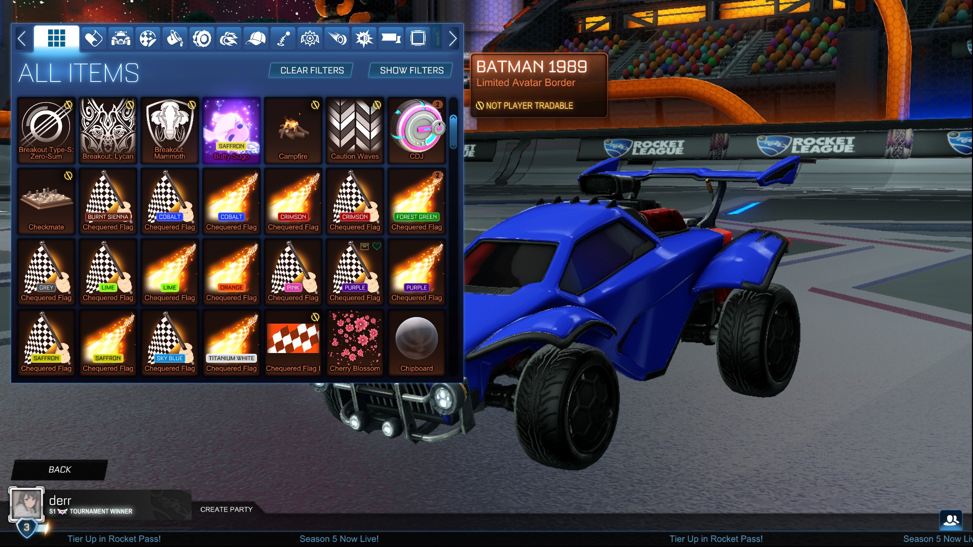 BOUGHT - Rocket League Account With 2 Red & 3 Yellow gc titles & S1 SSL ...