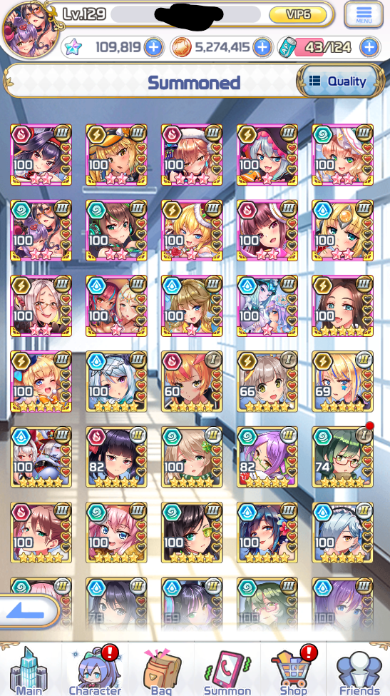 Project QT VIP 6 100k+ Gems 14 Awaken Girls (currently unavailable ...
