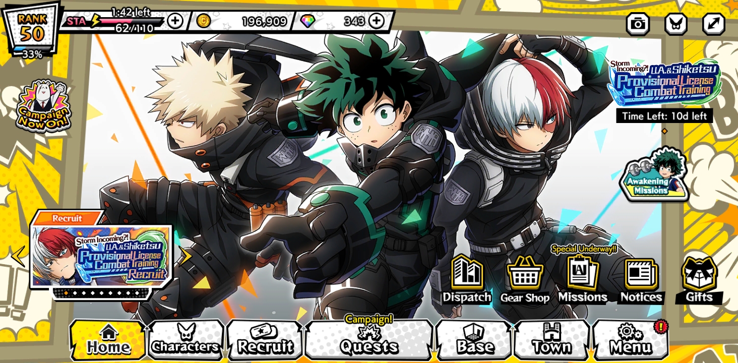 Selling - [MHUI] 13 UR Characters, Pro Hero Team 250k bp Only $5 ...