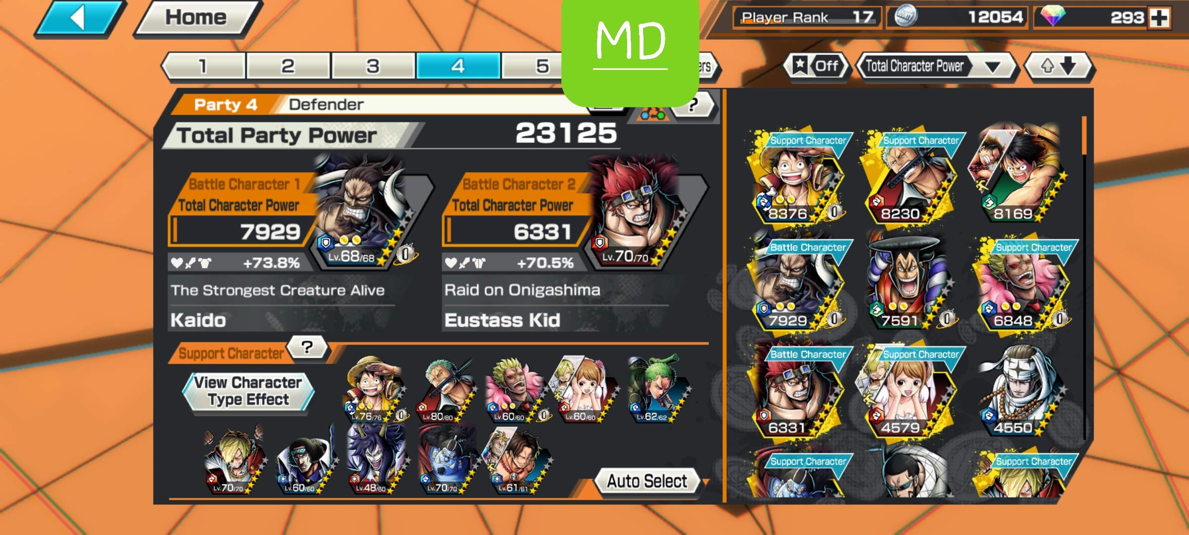 SOLD - OPBR account. 3 ex-luffy ex oden ex kaido ex, lot of BF char (15 ...