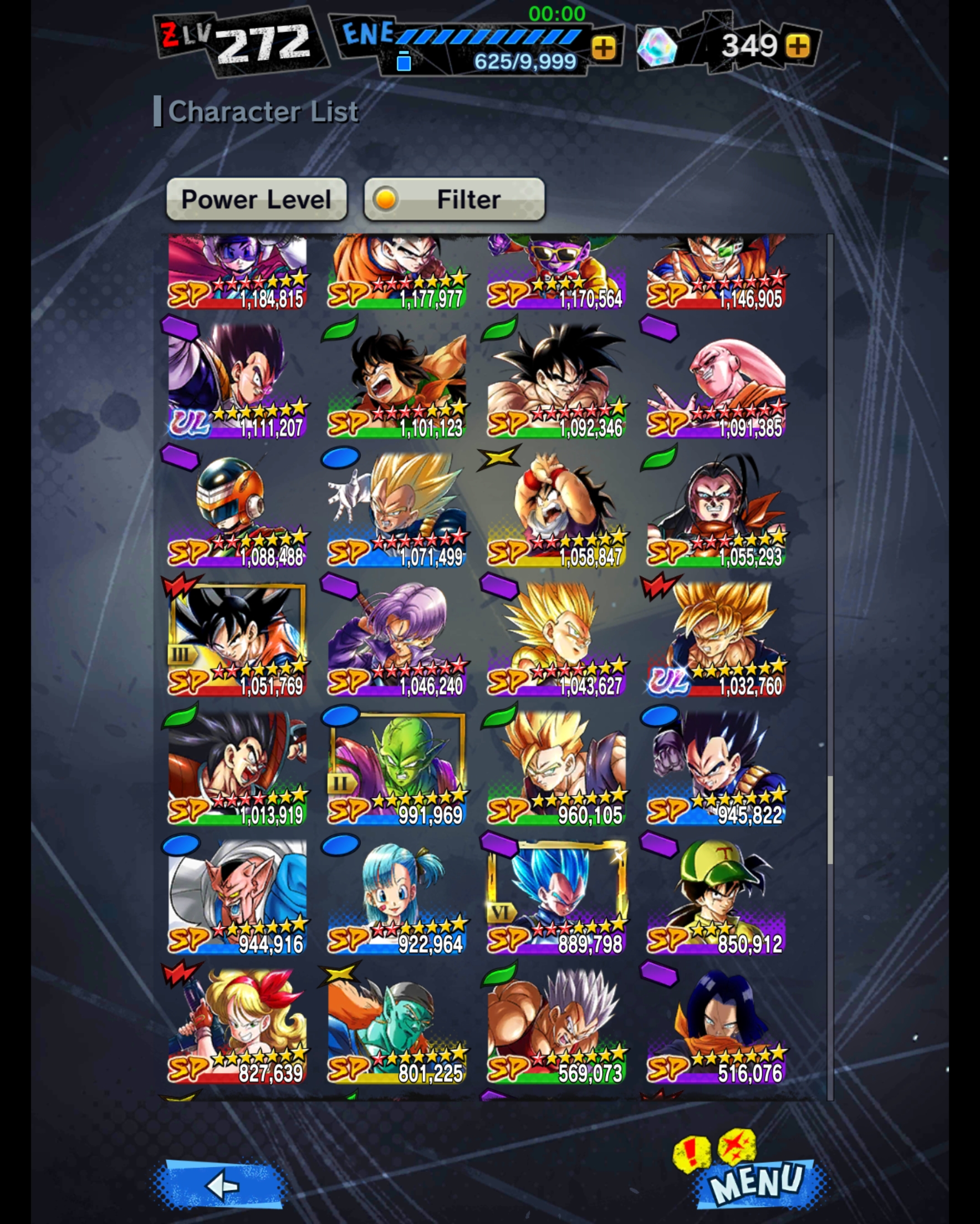 SOLD - Selling stacked DBL account, almost all characters, high stars ...