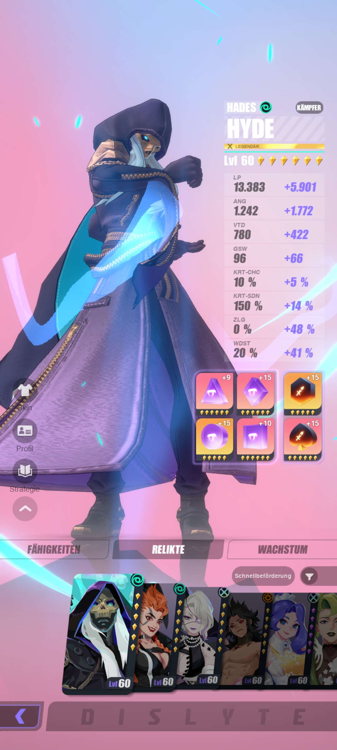 Selling - Endgame Dislyte Account/Hyde, Gabi, Sienna, Li Ling | EpicNPC ...