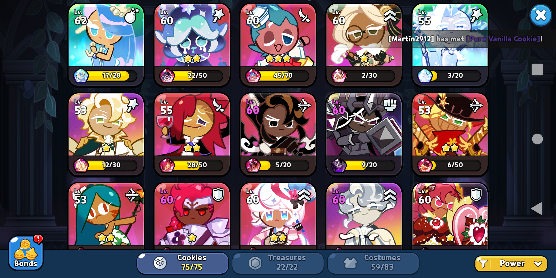 CRK Hollyberry Acc: All Cookies, 600k atk power | EpicNPC Marketplace