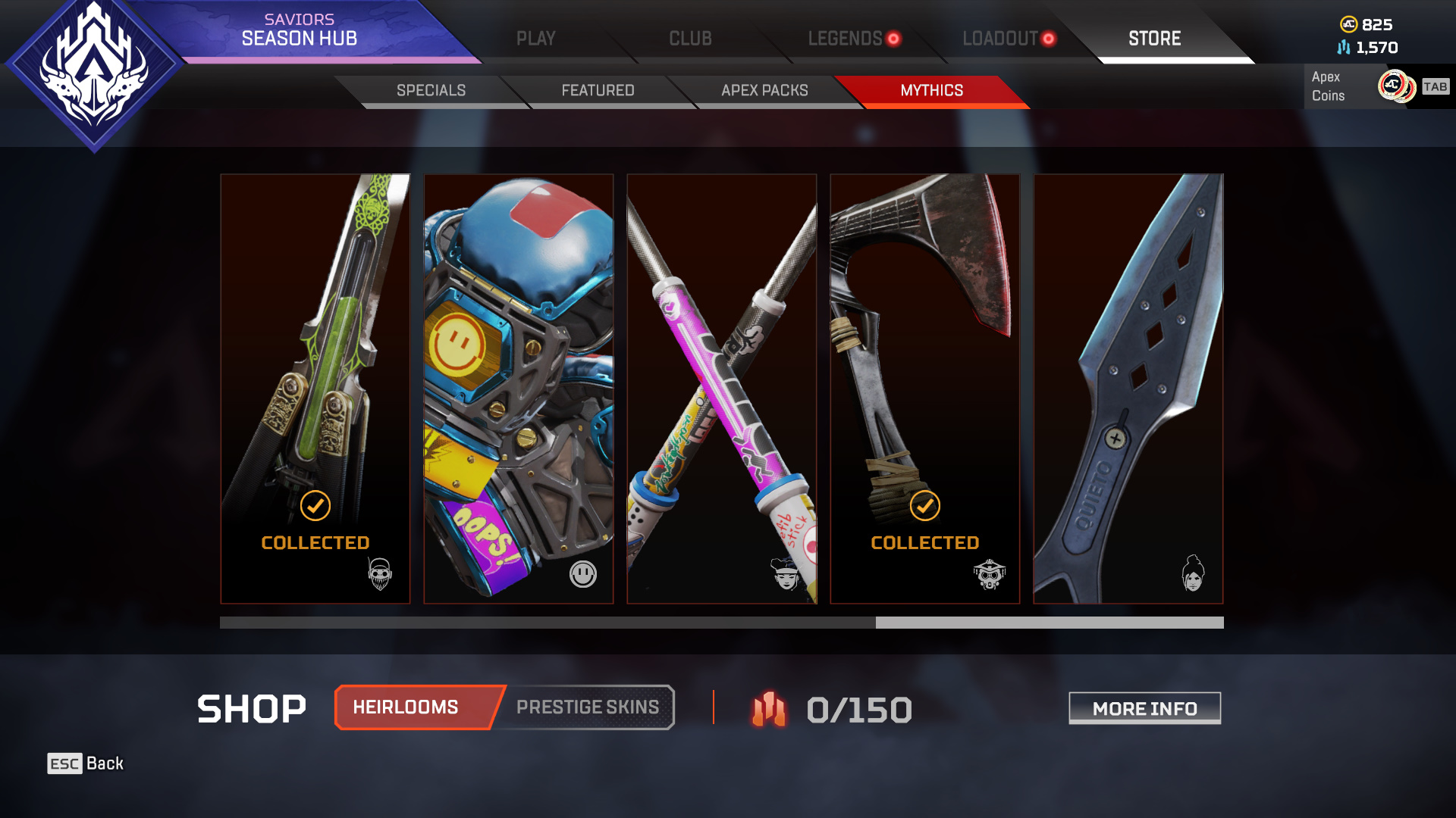 SOLD - S13 Pred l Bloodhound & Octane Heirloom l Mythic Skin l 129 Leg ...