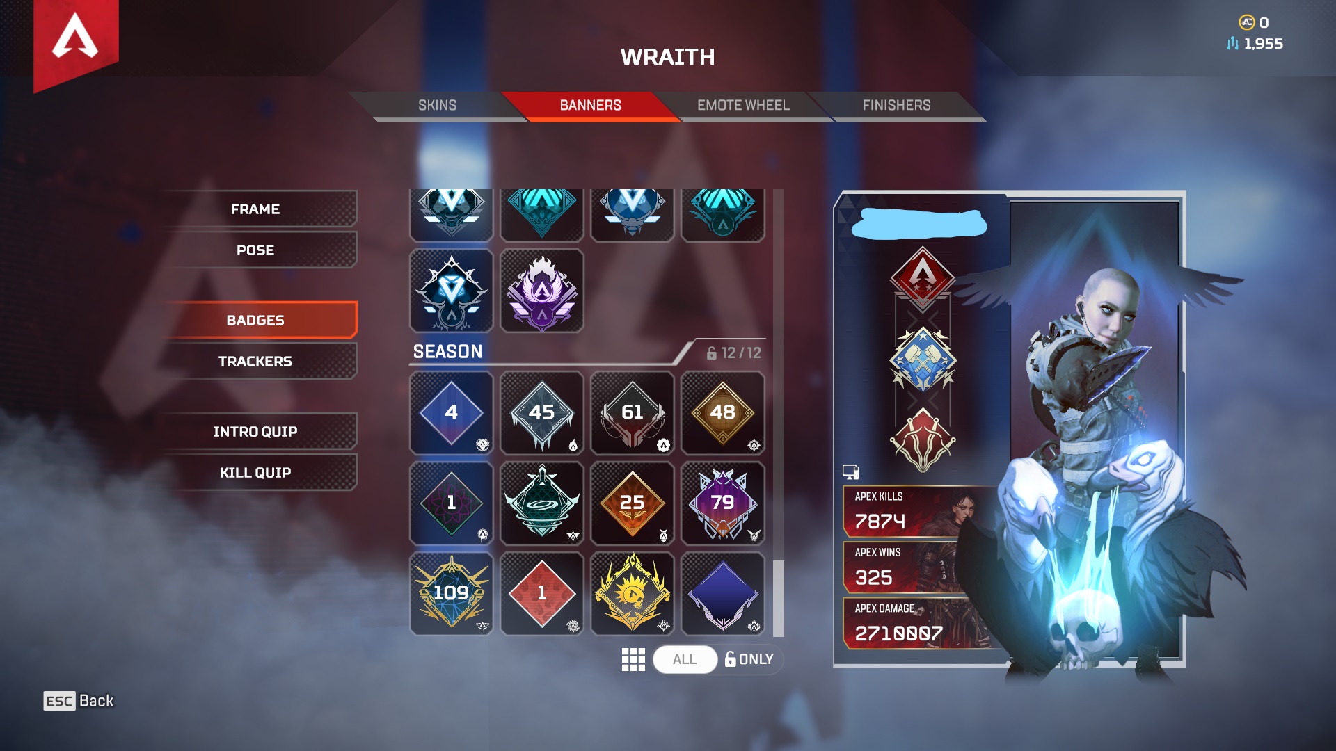 ALGS Badge, Masters Badge, 3 Heirlooms, many recolors and most pay to ...