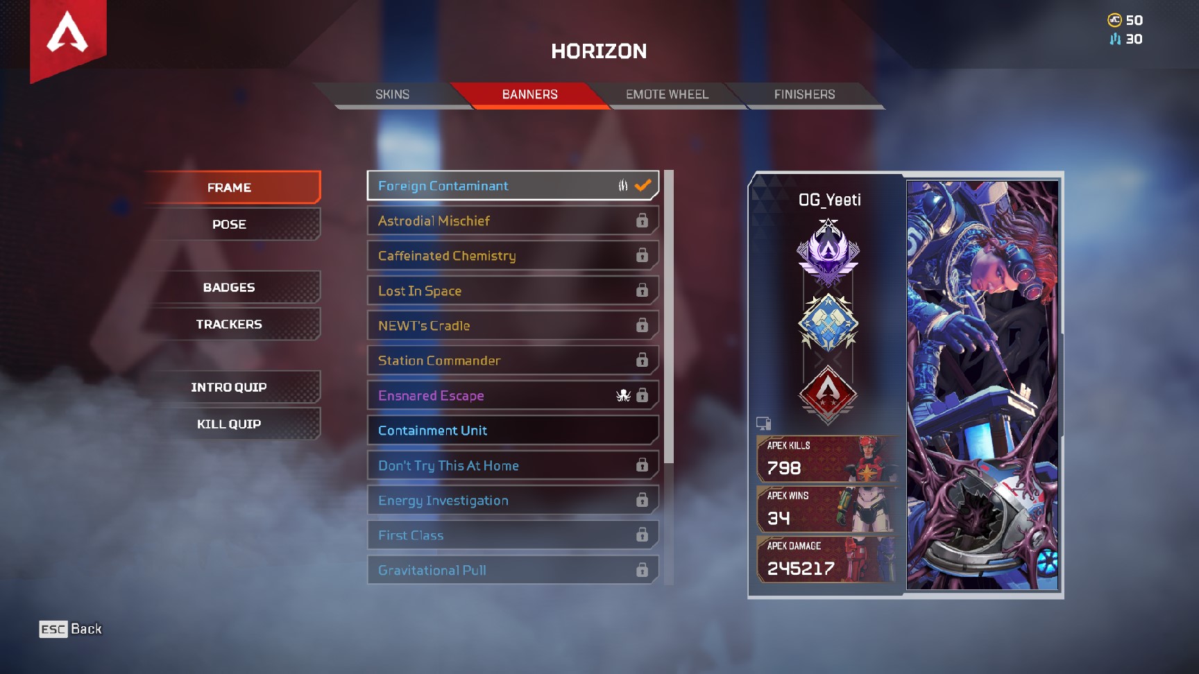 SOLD - 500 Level s8 master rank+ALGS Participant Badge+51 Legendary+ ...