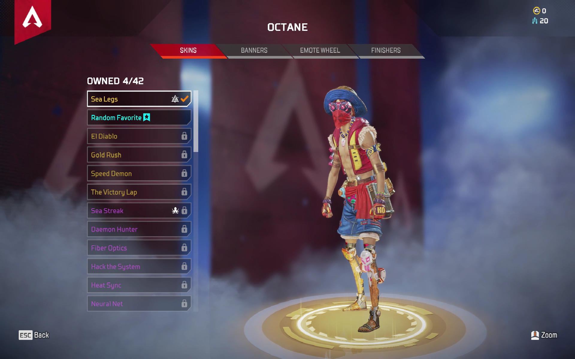 SOLD - Lv. 40 Diamond Ranked + Octane + Sea Legs = 7$ | EpicNPC Marketplace