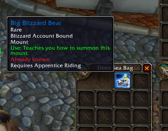 SOLD - Selling (Blizzcon) Big Blizzard Bear | EpicNPC Marketplace