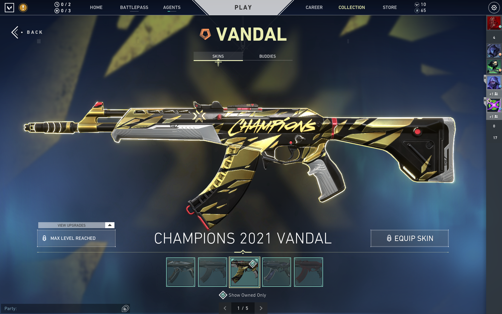 SOLD - full access cheap valo acc | champions bundle | 9+ Premium Skins ...