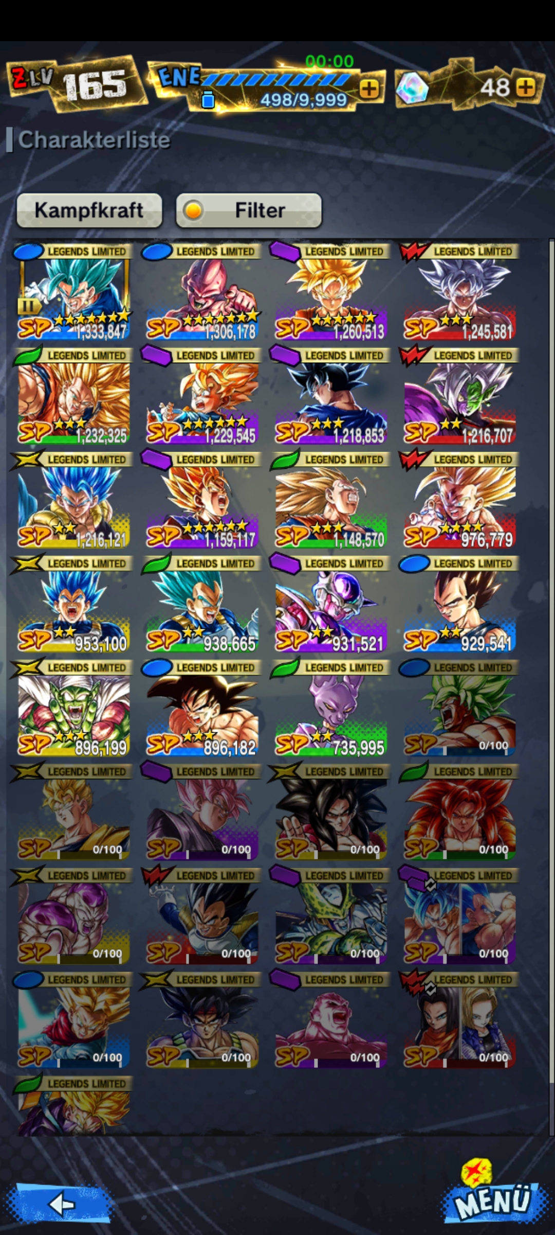 Selling - early Endgame DBL Account with nearly all Ultras and half of ...