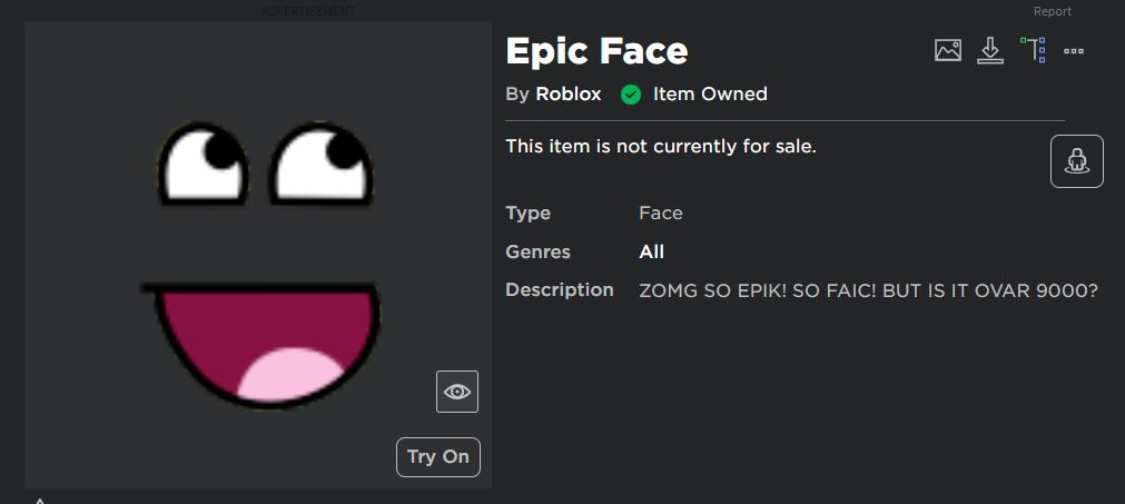 Roblox Epic Face Account | EpicNPC Marketplace