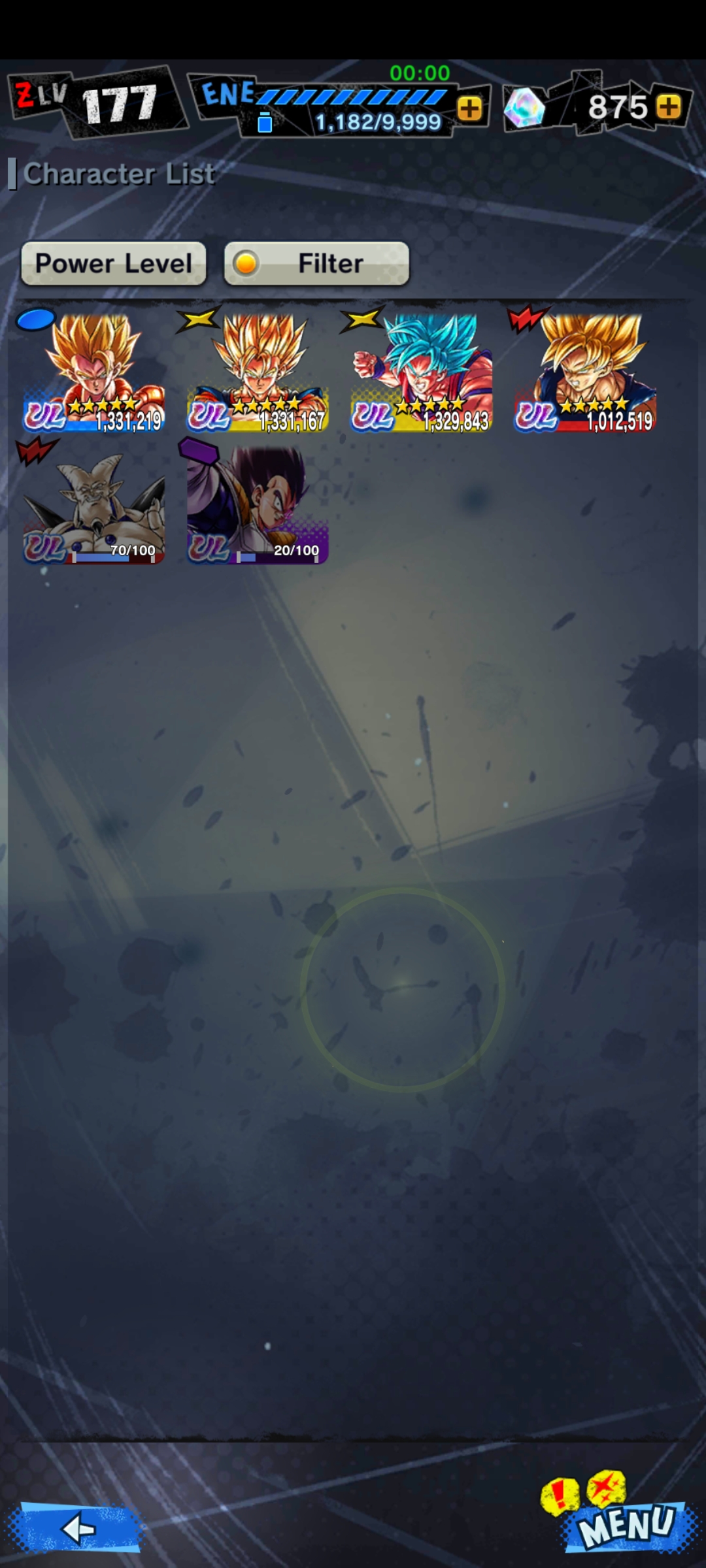 SOLD - Lvl177 all ultra|20LL|mui ⭐7 goku df ⭐6 n etc good equip ...