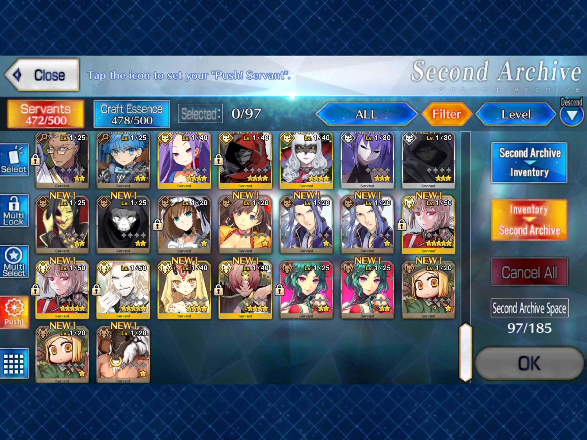 Selling - FGO NA Account [386 quartz - 18 SSRs - 48 SRs - 5 grailed servants] - EpicNPC