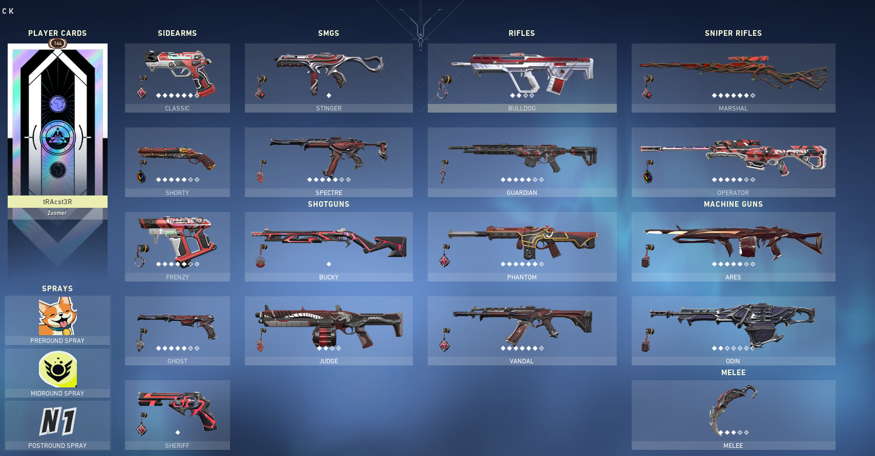 Trading Valorant Account with skins for Radiant NA Account. | EpicNPC ...