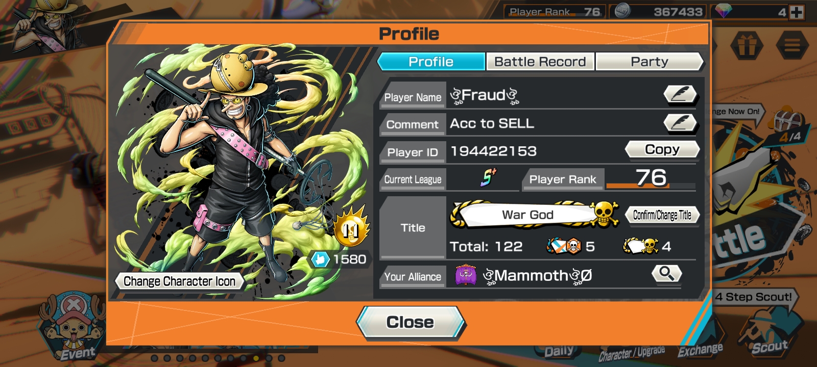 Selling - An OPBR account to sell - EpicNPC