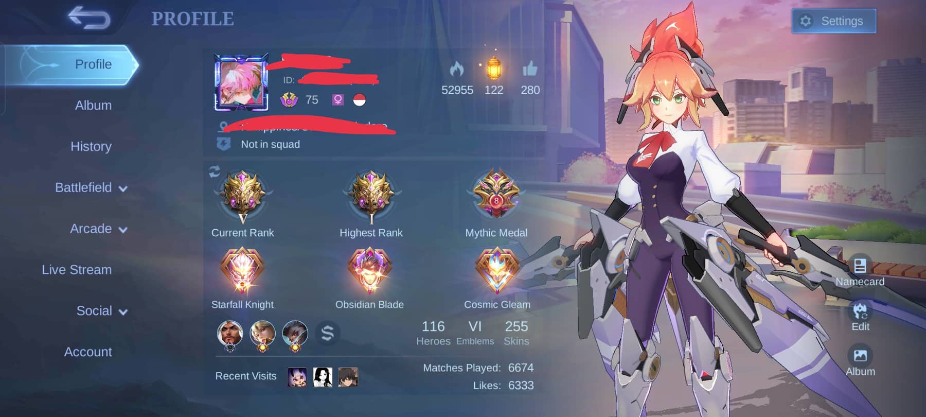 SOLD - [255 skins] 3 Legend + Aspirant Fanny + Starwars Alu + Coll ...