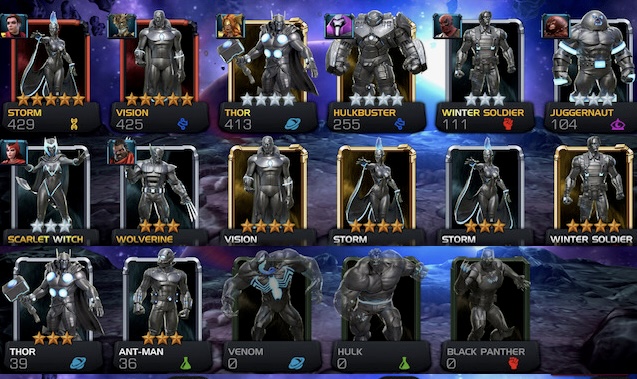 Selling - MCOC Paragon - 3.5M 14.9 Prestige (+352 relics) 12 6R4 41 6R3 ...