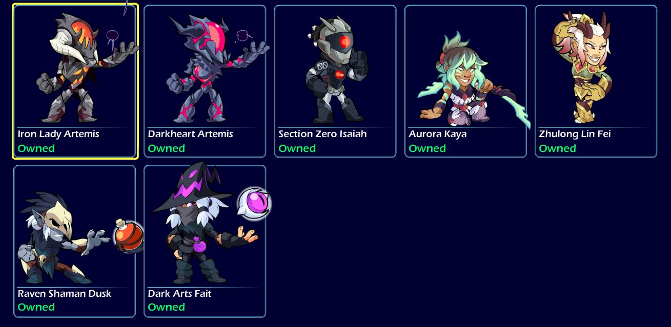 Selling diamond brawlhalla account with many skins! (metadev bodvar ...
